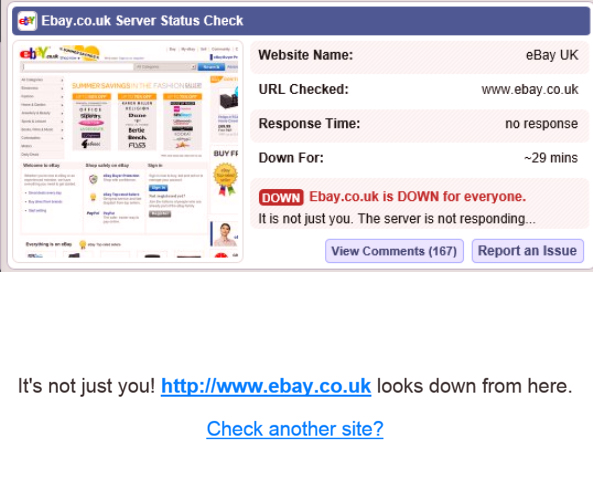 Ebay Down – www.ebay.co.uk | Chameleon Web Services Ebay Down – www.ebay.co.uk | Chameleon Web Services